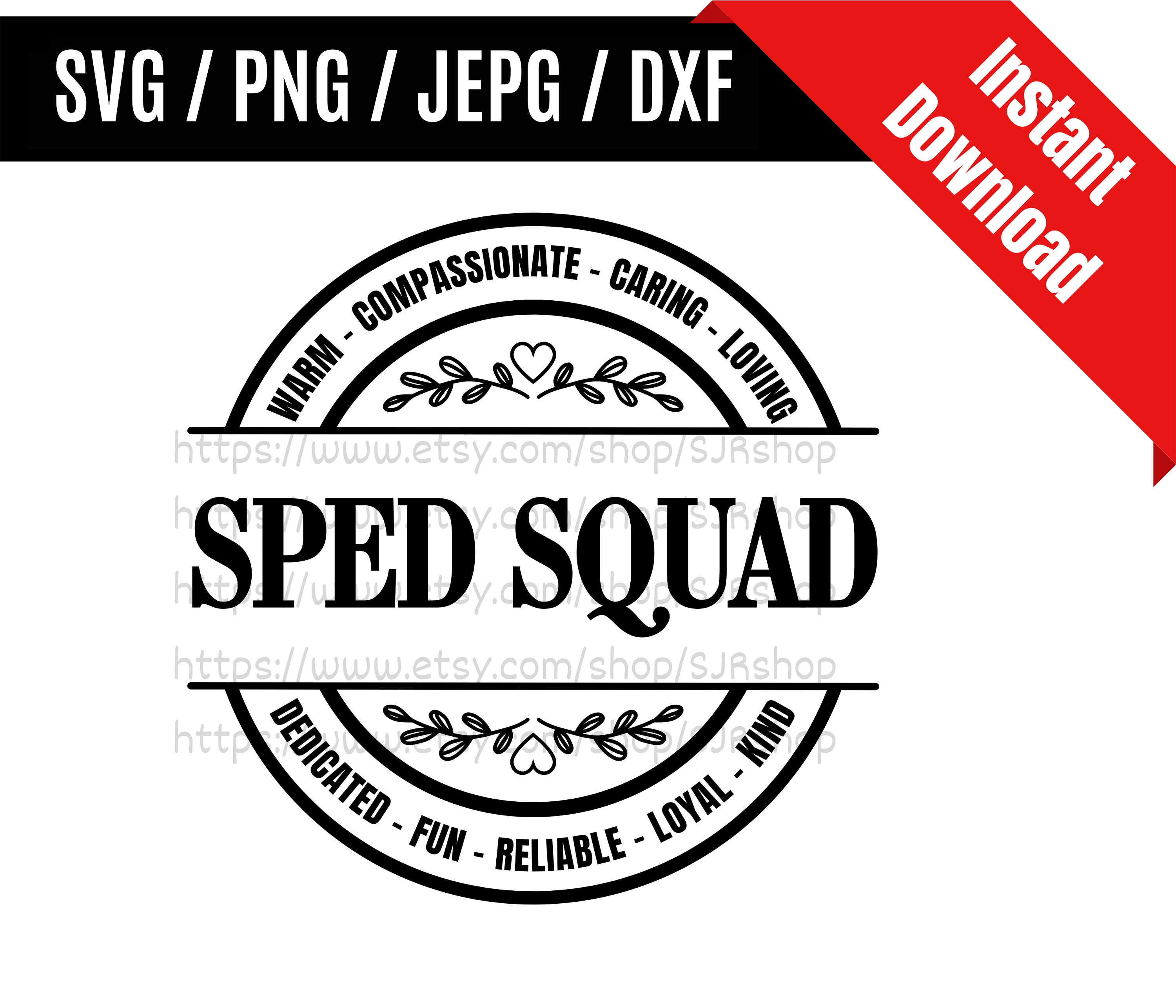 SPED Squad Svg / Special Education Teacher Svg / Teacher Svg / | Etsy