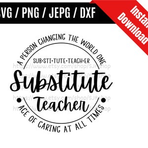 Substitute Teacher Svg / Teacher Svg / Teacher Life Svg / Back to ...