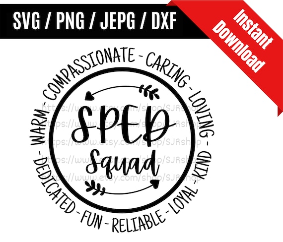SPED Squad Svg / Special Education Teacher Svg / Teacher Svg / - Etsy