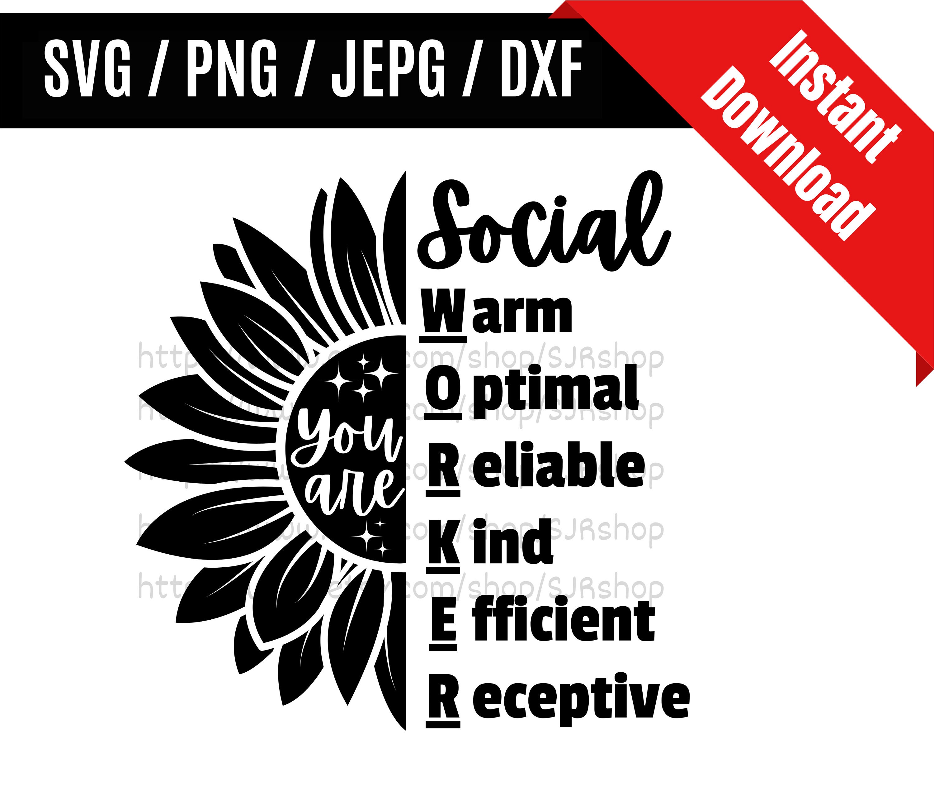 You Are Social Worker Svg / Sunflower Svg / Social Work Svg / - Etsy