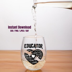 Educator Svg / Teacher Word Svg / Teacher Day Svg / Back to School Svg ...