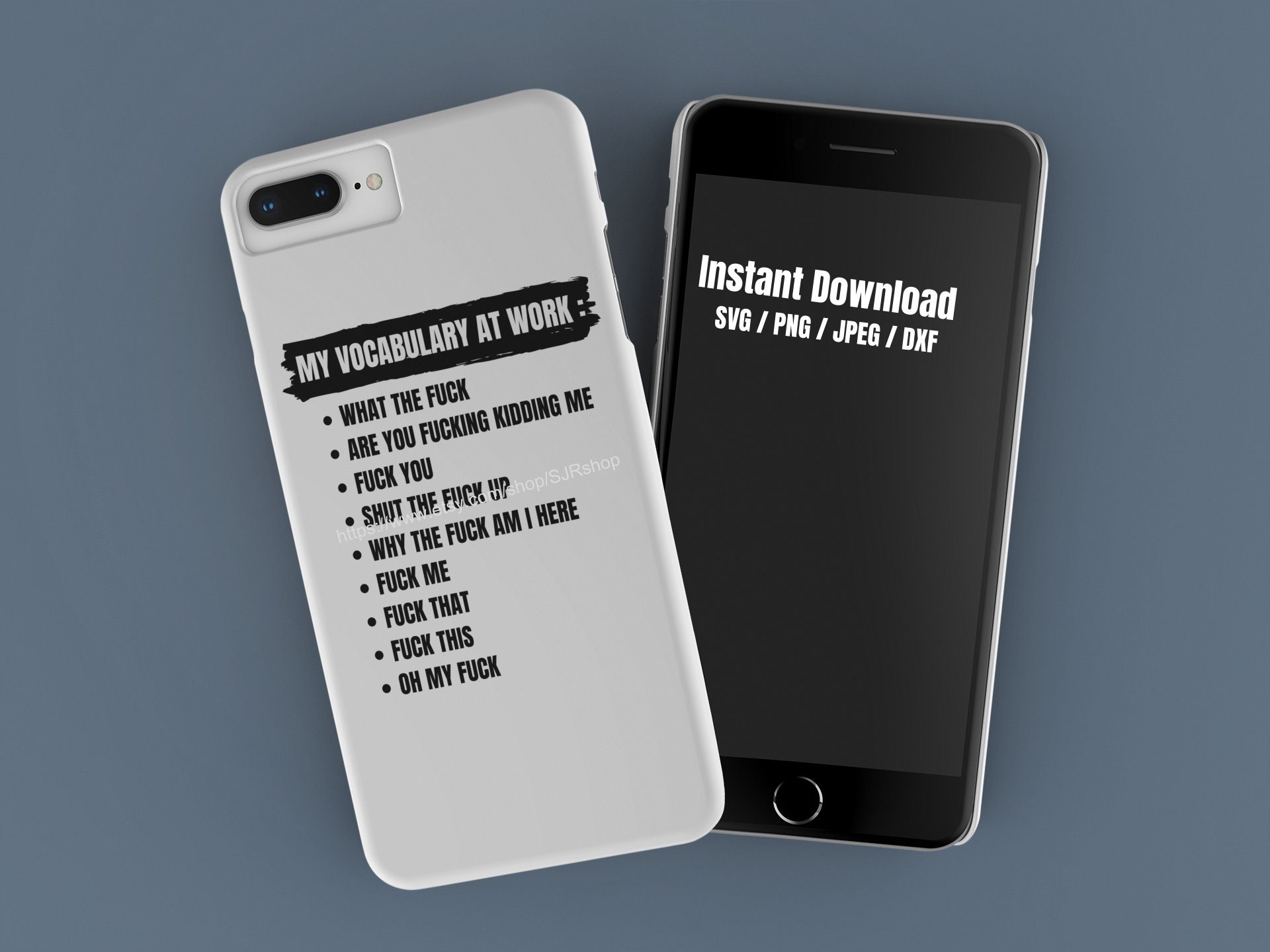 My Vocabulary at Work Svg / Funny Adult Svg / F**k It Svg / SVG PNG Dxf ...