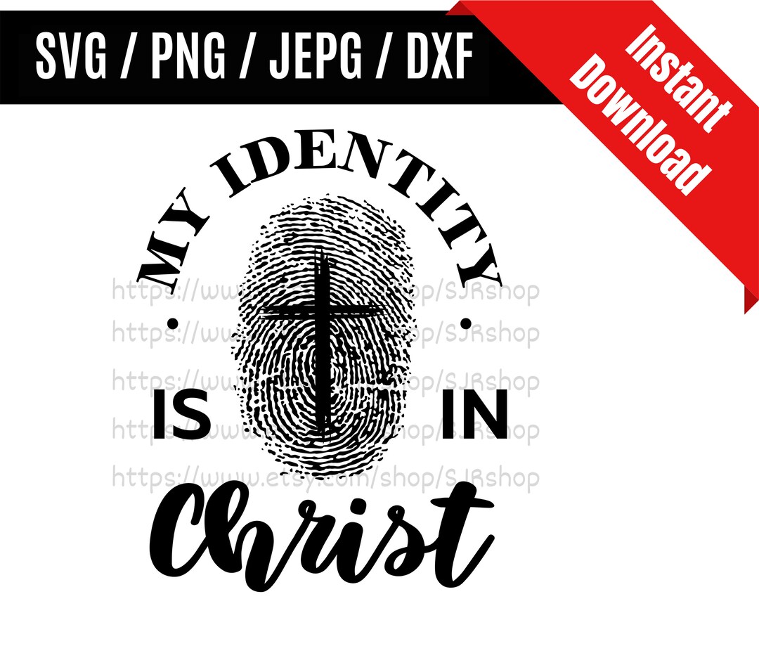 My Identity is in Christ Svg / Christian Quote Svg / Bible Verse Svg ...