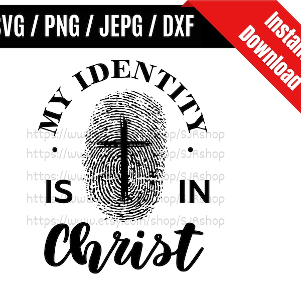 Identity in Christ Svg - Etsy