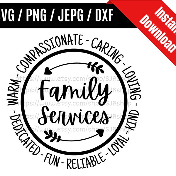 Family Service Worker Svg - Etsy