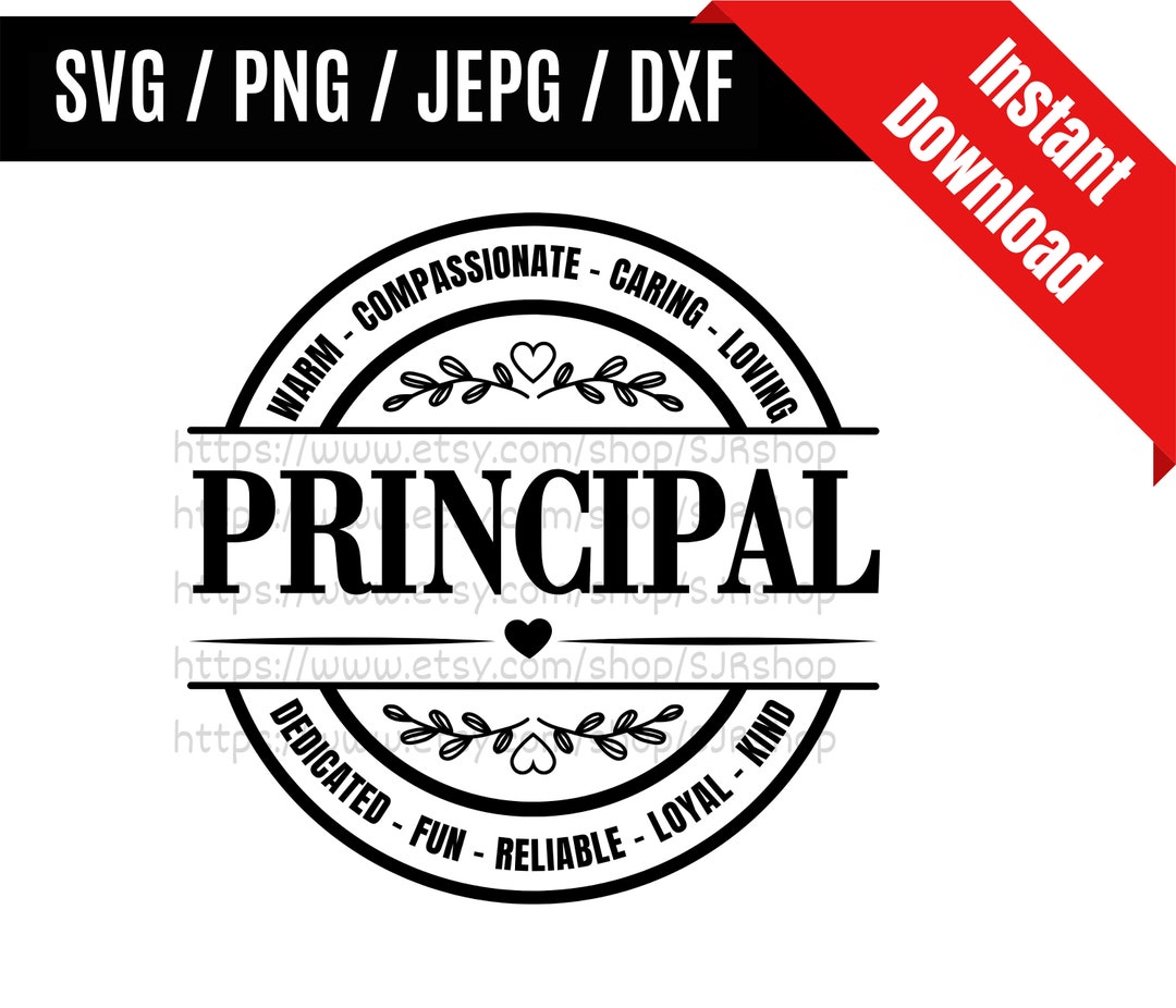 Principal Svg / Principal Appreciation / Coworker Svg / Back to School ...