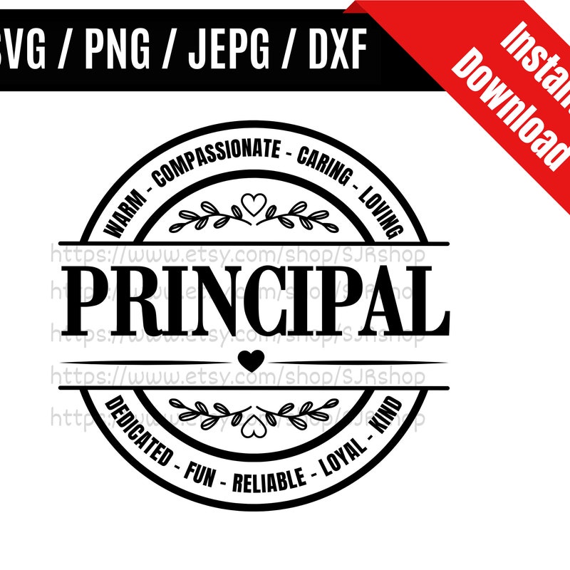 Principal Svg - Etsy
