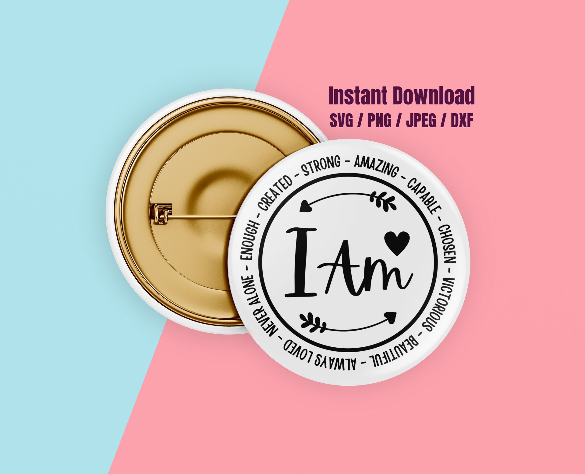 I Am Inspiration Svg / Positive Words Svg / Bible Verse Svg / | Etsy