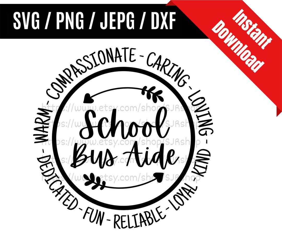 School Bus Aide Svg / School Bus Attendant Svg / School Bus Svg ...