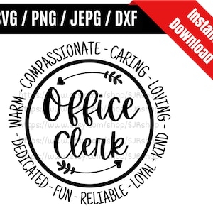 Office Clerk Svg / Admin Svg / Secretary Svg / Receptionist Svg ...