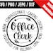 Office Clerk Svg / Admin Svg / Secretary Svg / Receptionist Svg ...