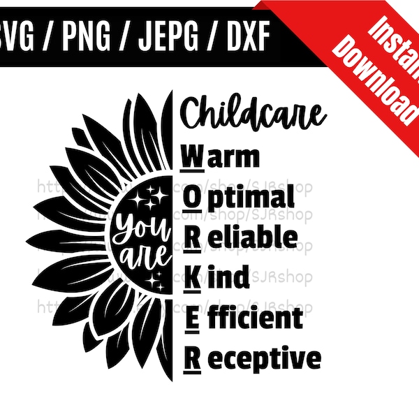 Childcare Worker Svg - Etsy