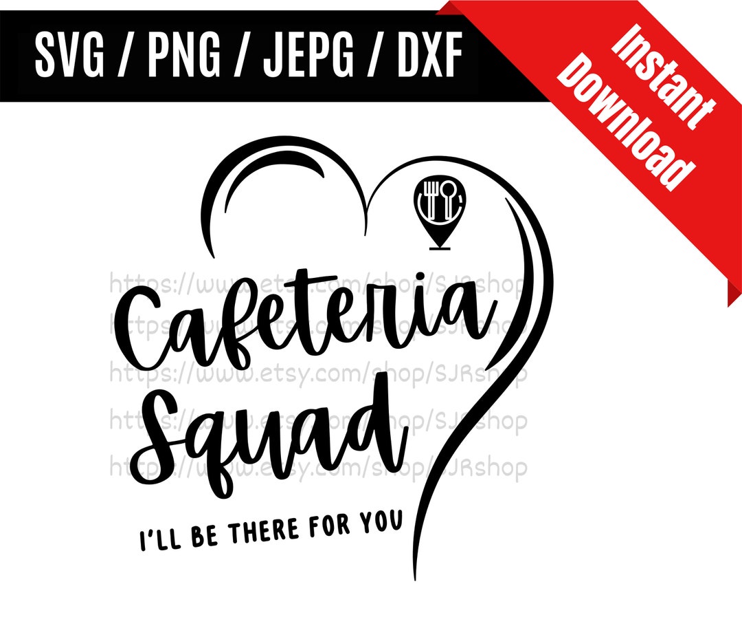 Cafeteria Squad Svg / Cafeteria Team Svg / Cafeteria Staff Svg / Lunch ...