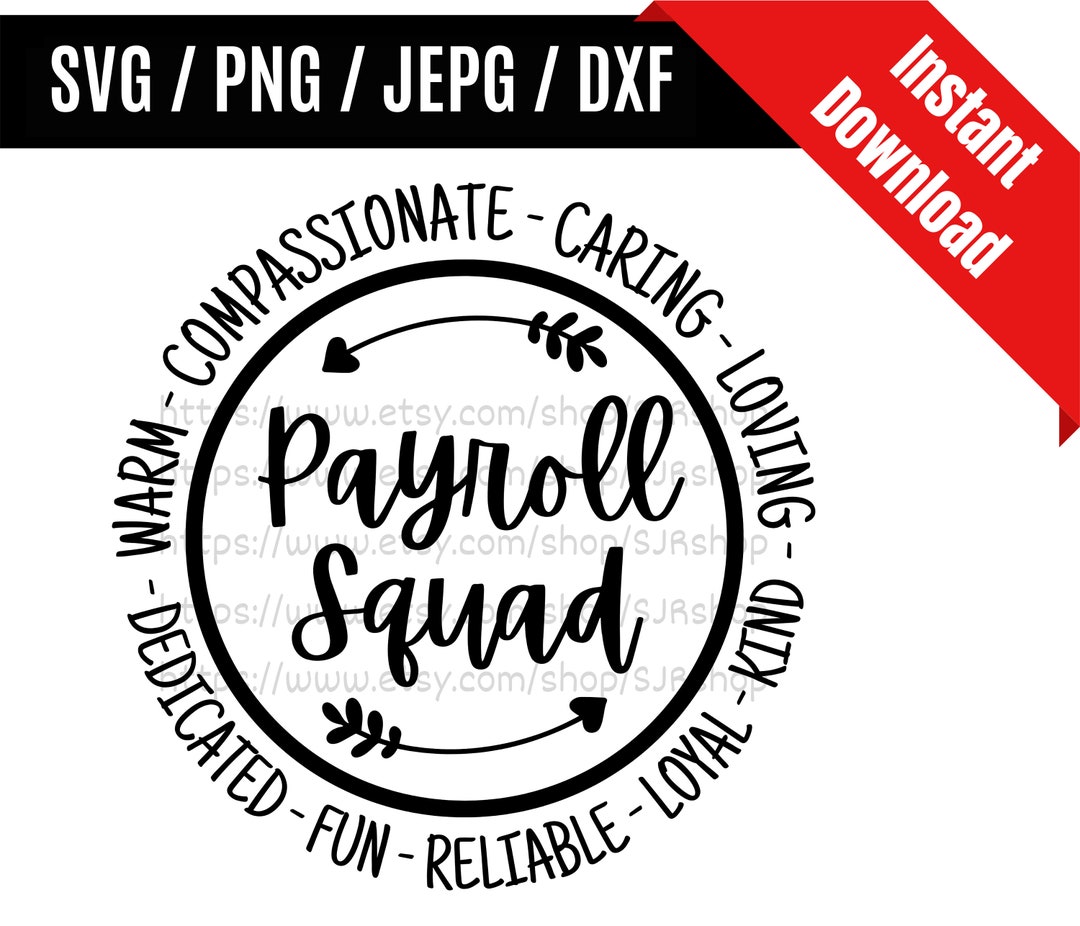 Payroll Squad Svg / Payroll Team Svg / Human Resources / Coworker Svg ...