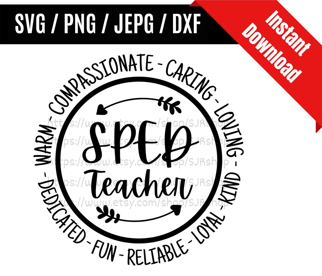 SPED Teacher Svg / Special Education Teacher Svg / Sped Svg / Back to ...
