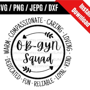 OBGYN Squad Svg / OB-GYN Svg / Obstetrician Svg / Gynecologist Svg ...