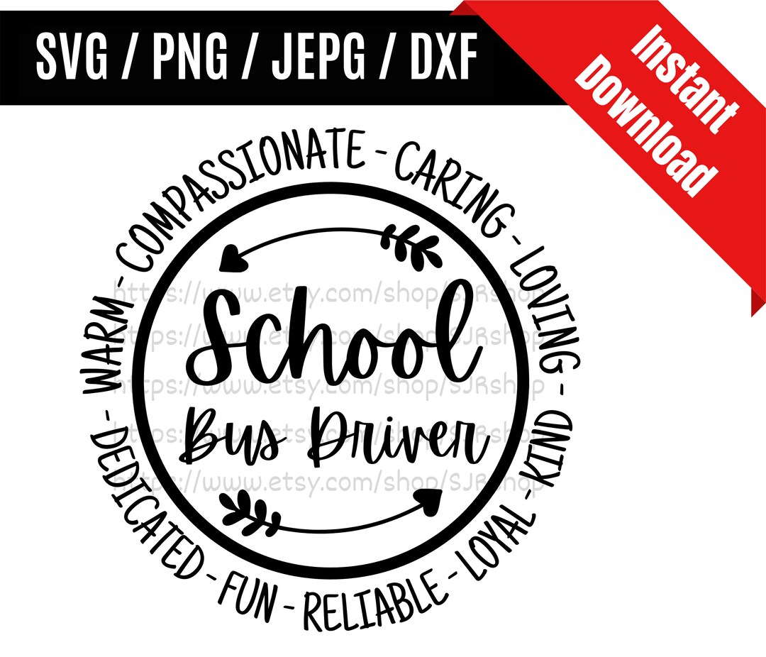 School Bus Driver Svg / Bus Driver Svg / School Bus Svg / Bus Driver ...