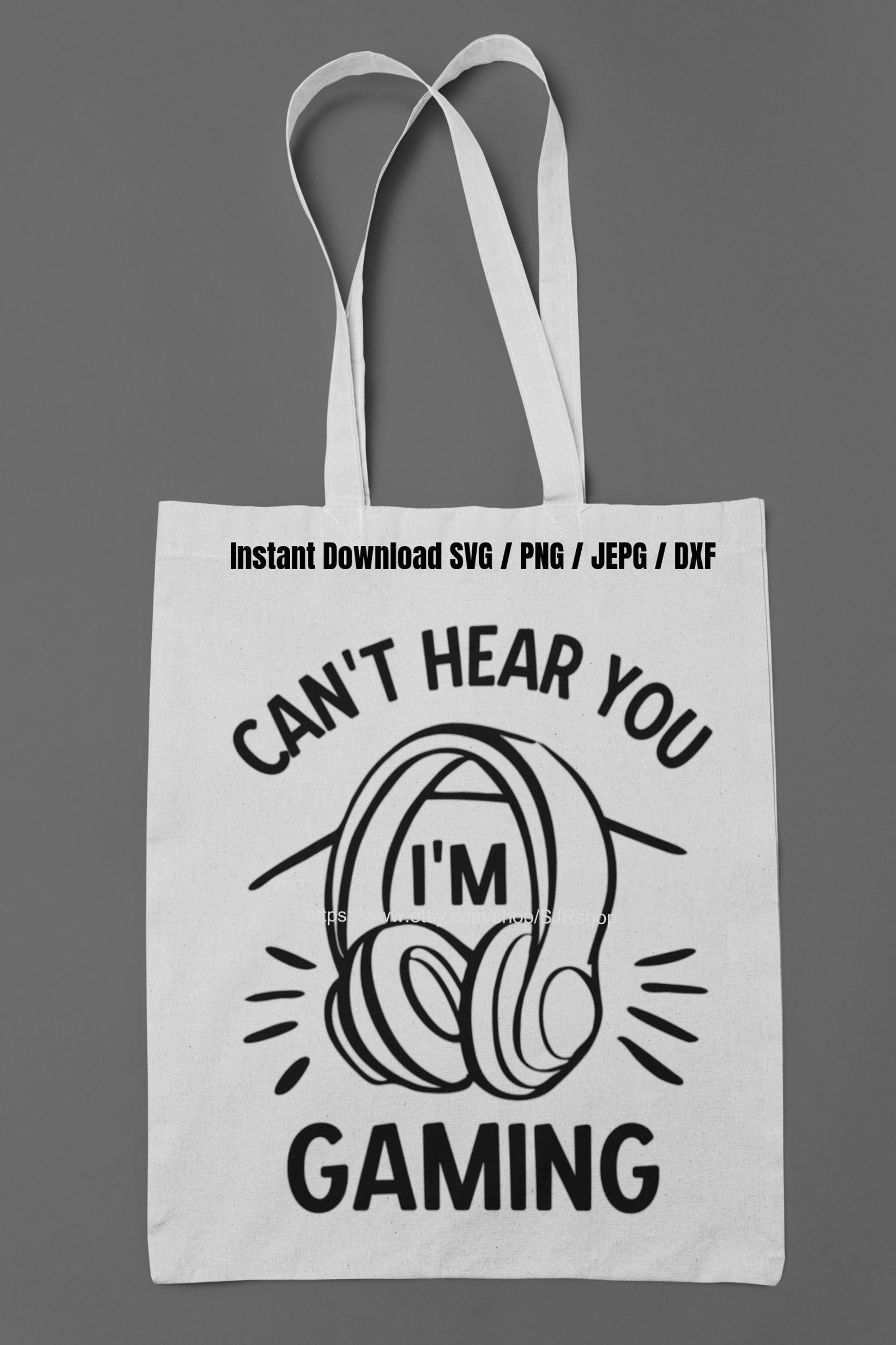 Can't Hear You I'm Gaming Svg / Game Headset Svg / | Etsy