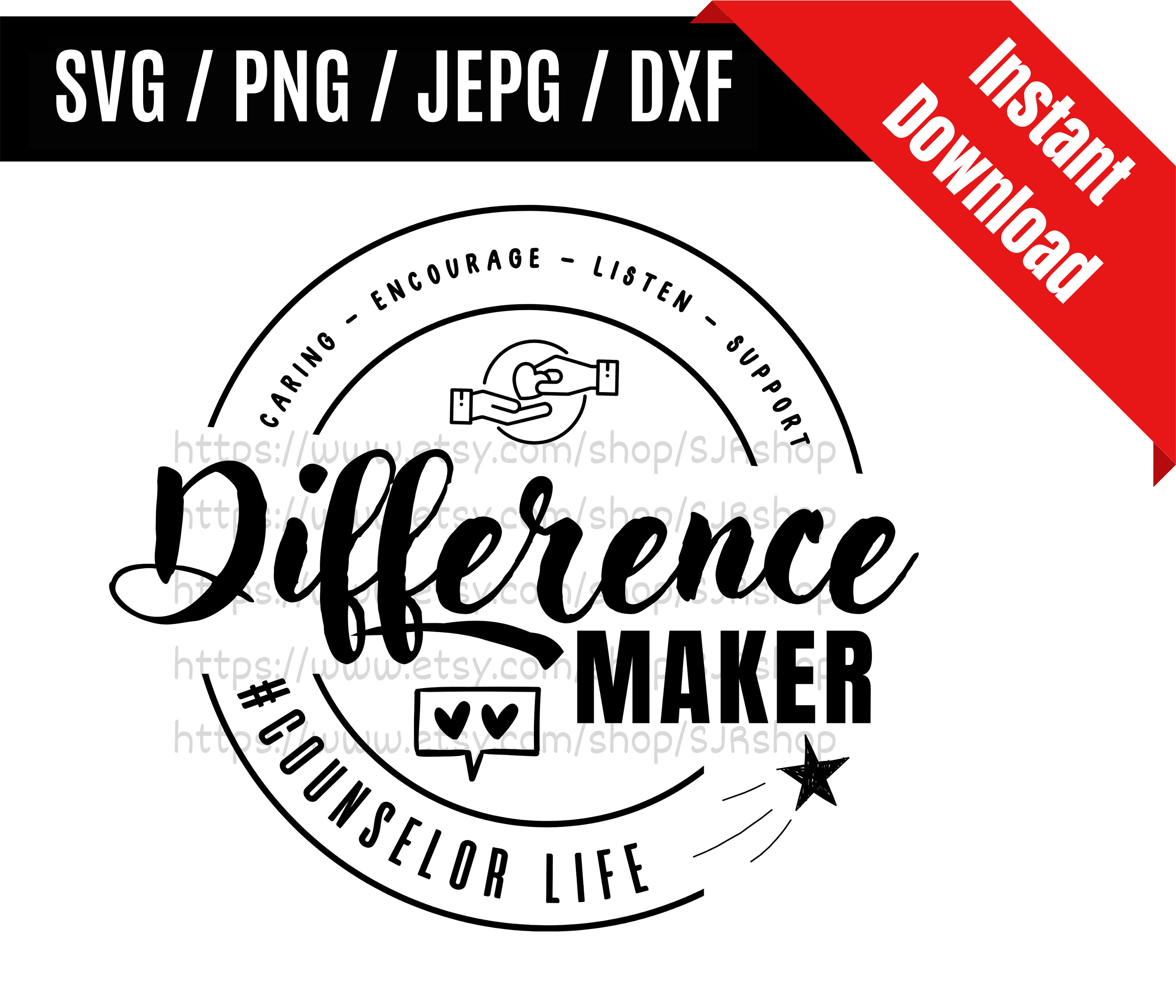 Difference Maker Svg / Counselor Life Svg / School Counselor - Etsy