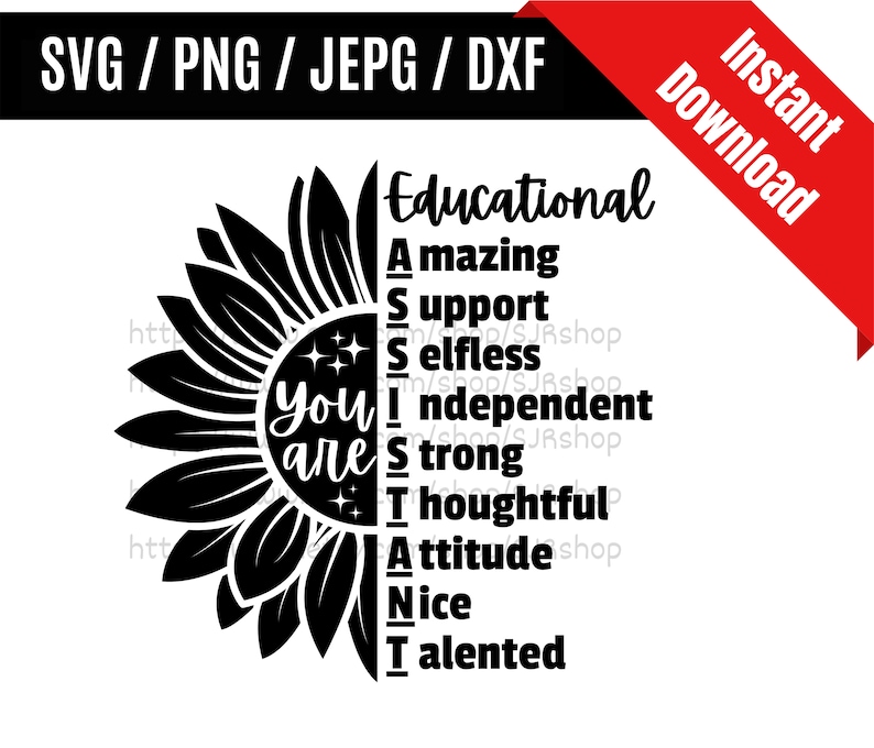 Educational Assistant Svg / Assistant Teacher Svg / Back to School Svg ...