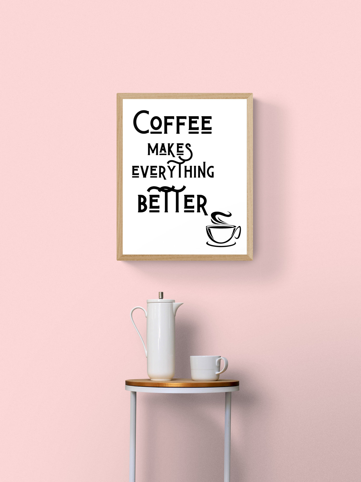 Coffee Quote Sign. Coffee Bar Sign. Instant Download JPG File. Kitchen ...
