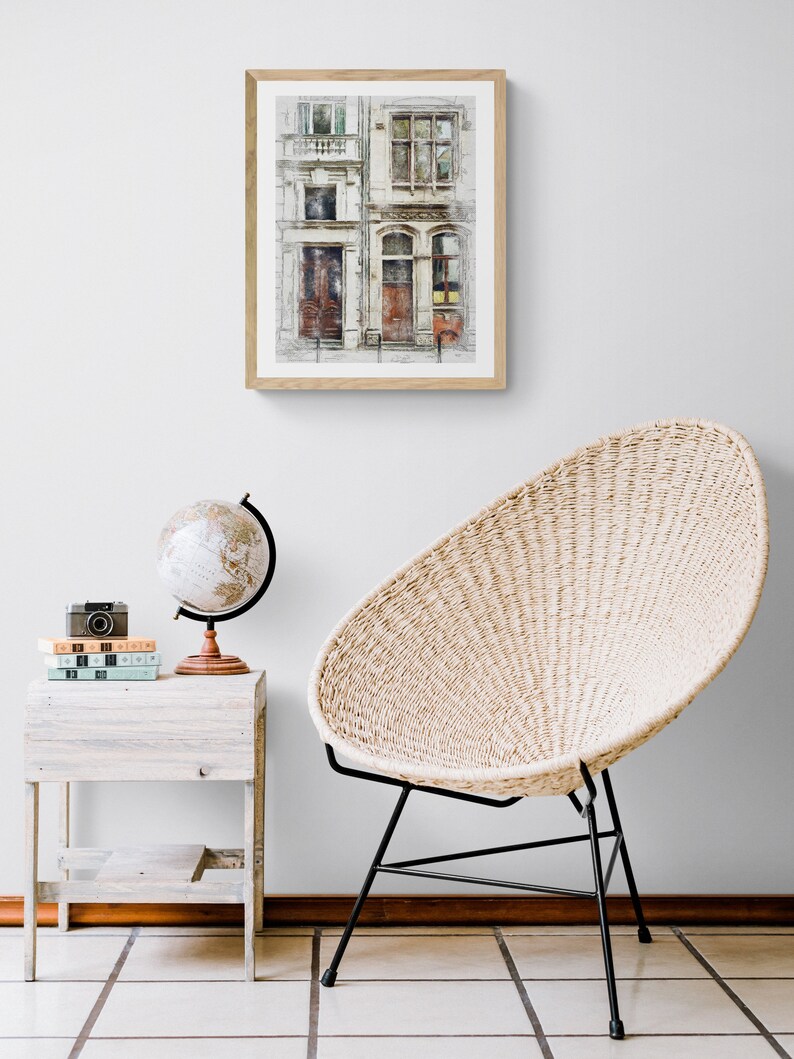 Printable Wall Art. Beautiful Old Building Art Print. Instant Download ...
