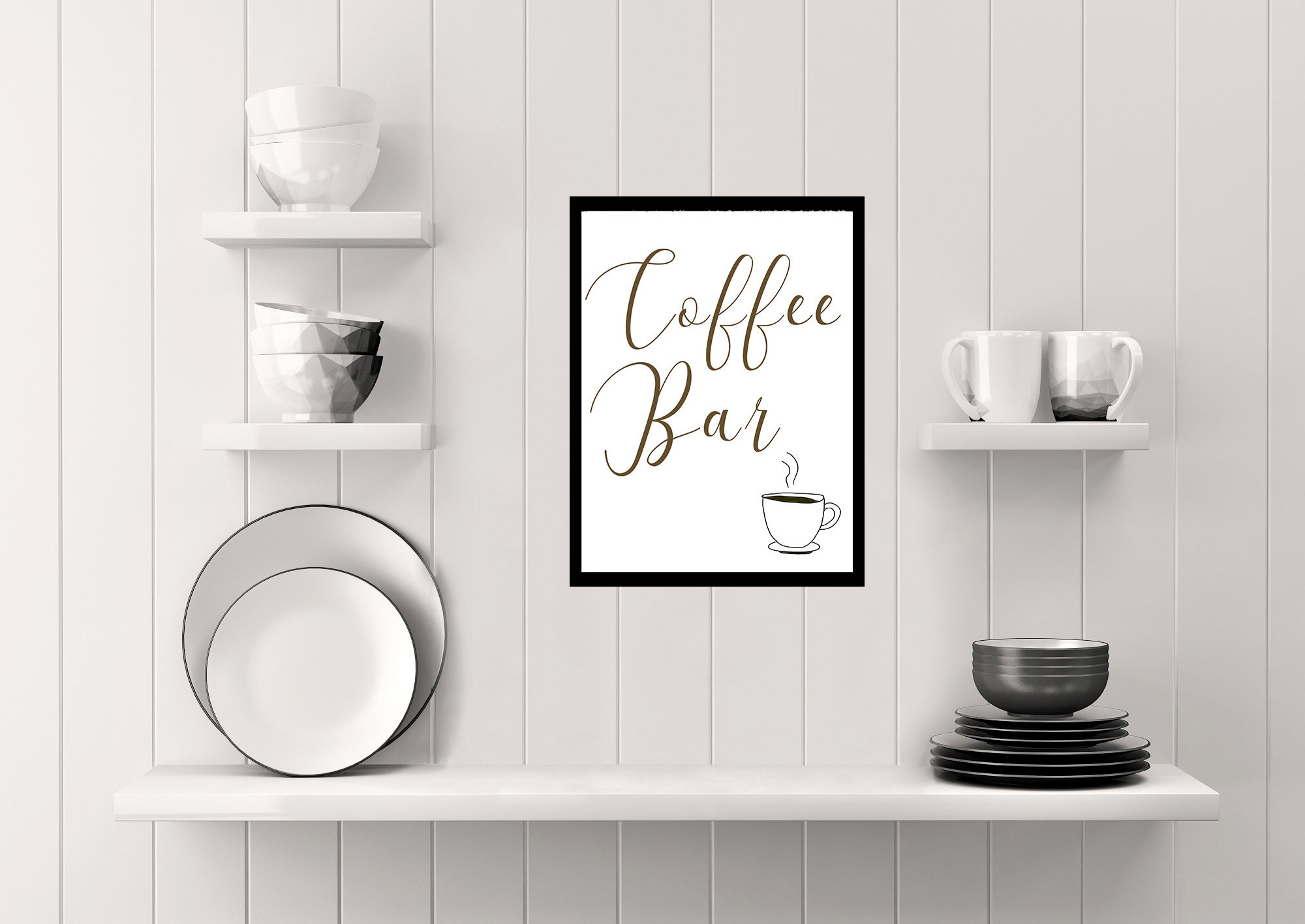 Coffee Corner Sign. Coffee Bar Sign. Instant Download JPG File. Kitchen ...