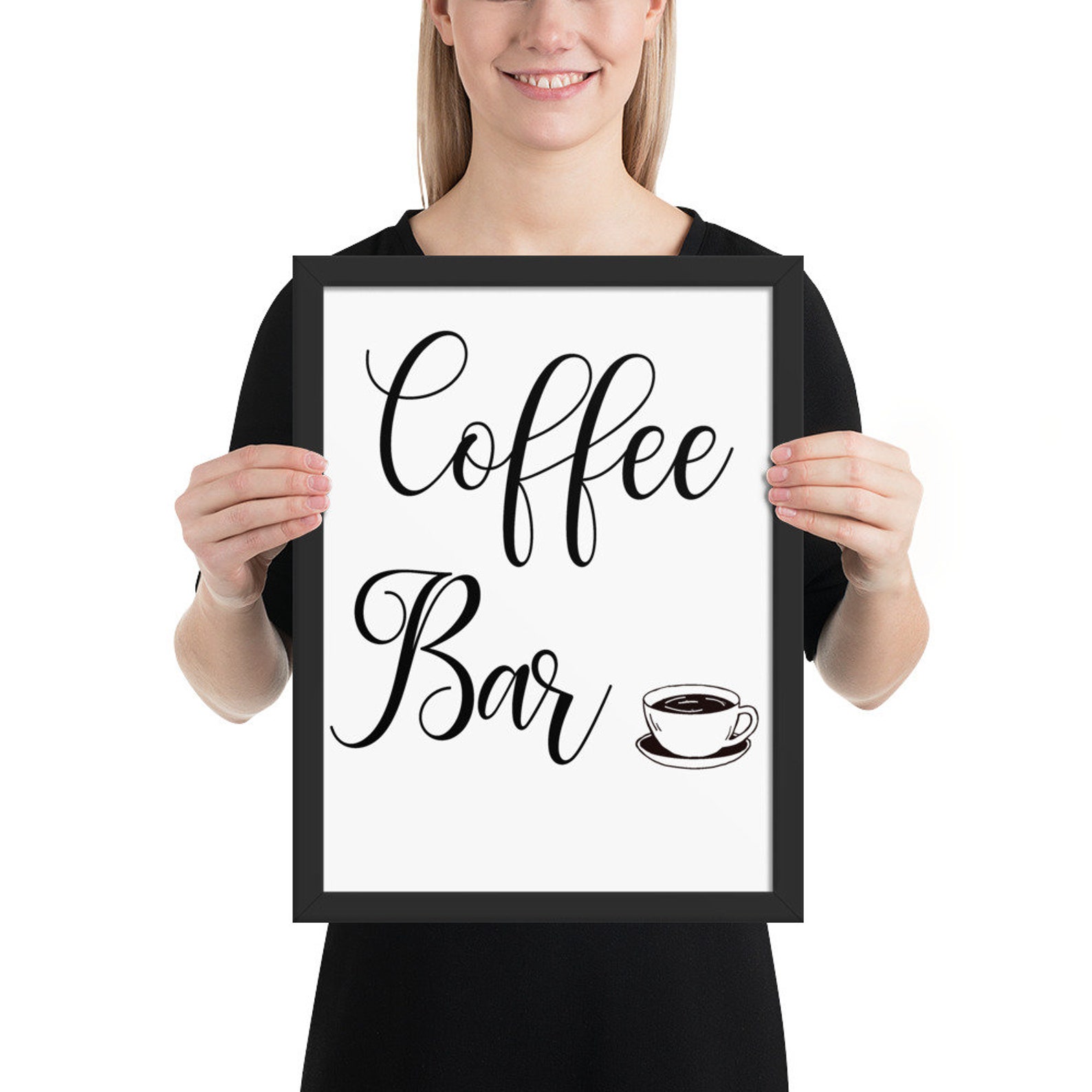 Coffee Bar Sign. Instant Download JPG File. Kitchen Wall Decor ...