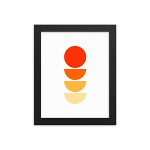 Wall Decor. Orange Geometric Wall Art. Housewarming Gift - Etsy