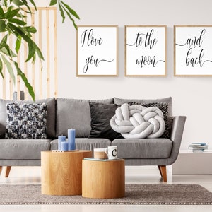 Set of 3 Prints Printable Wall Art Bedroom Wall Decor Over - Etsy