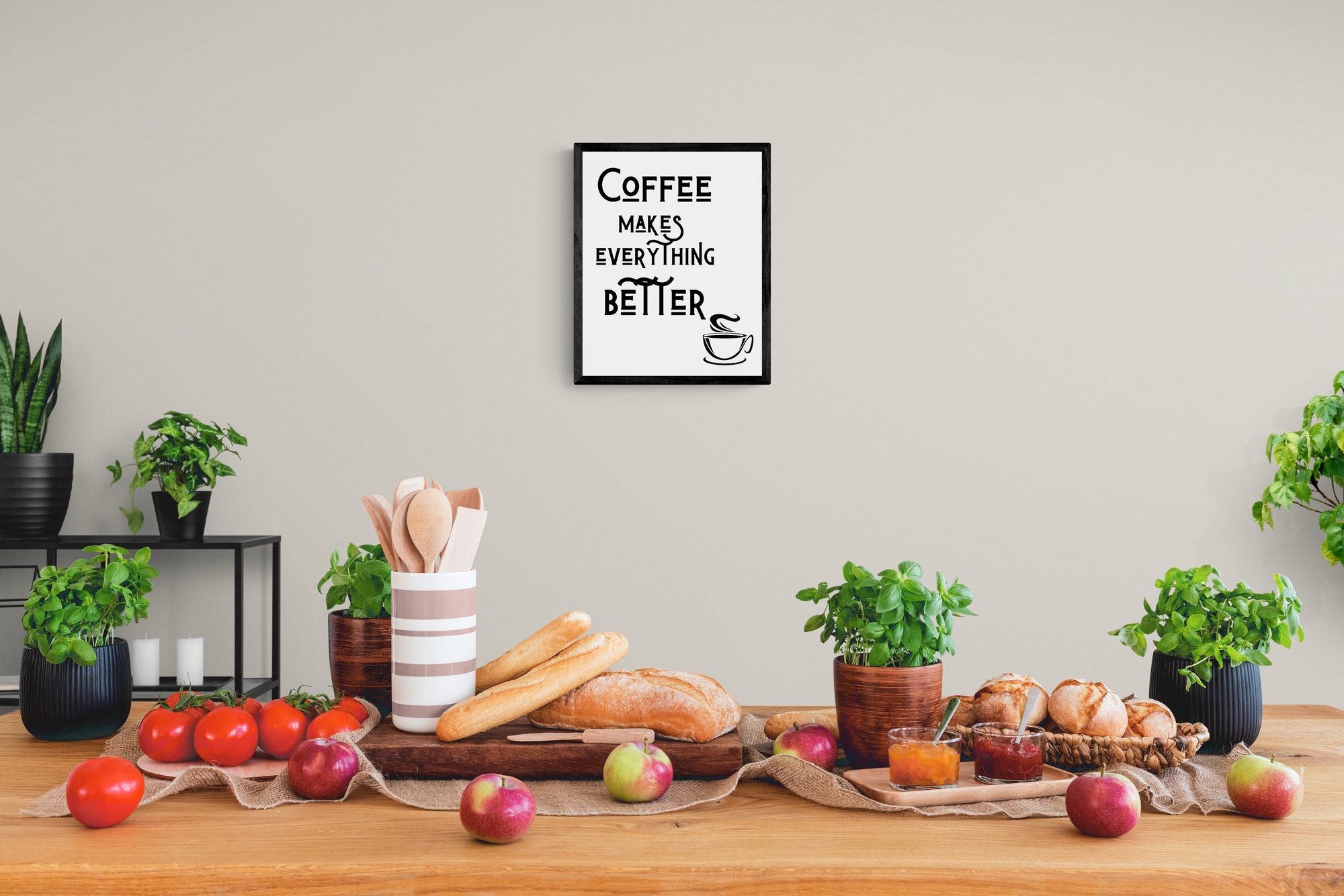 Coffee Quote Sign. Coffee Bar Sign. Instant Download JPG File. - Etsy