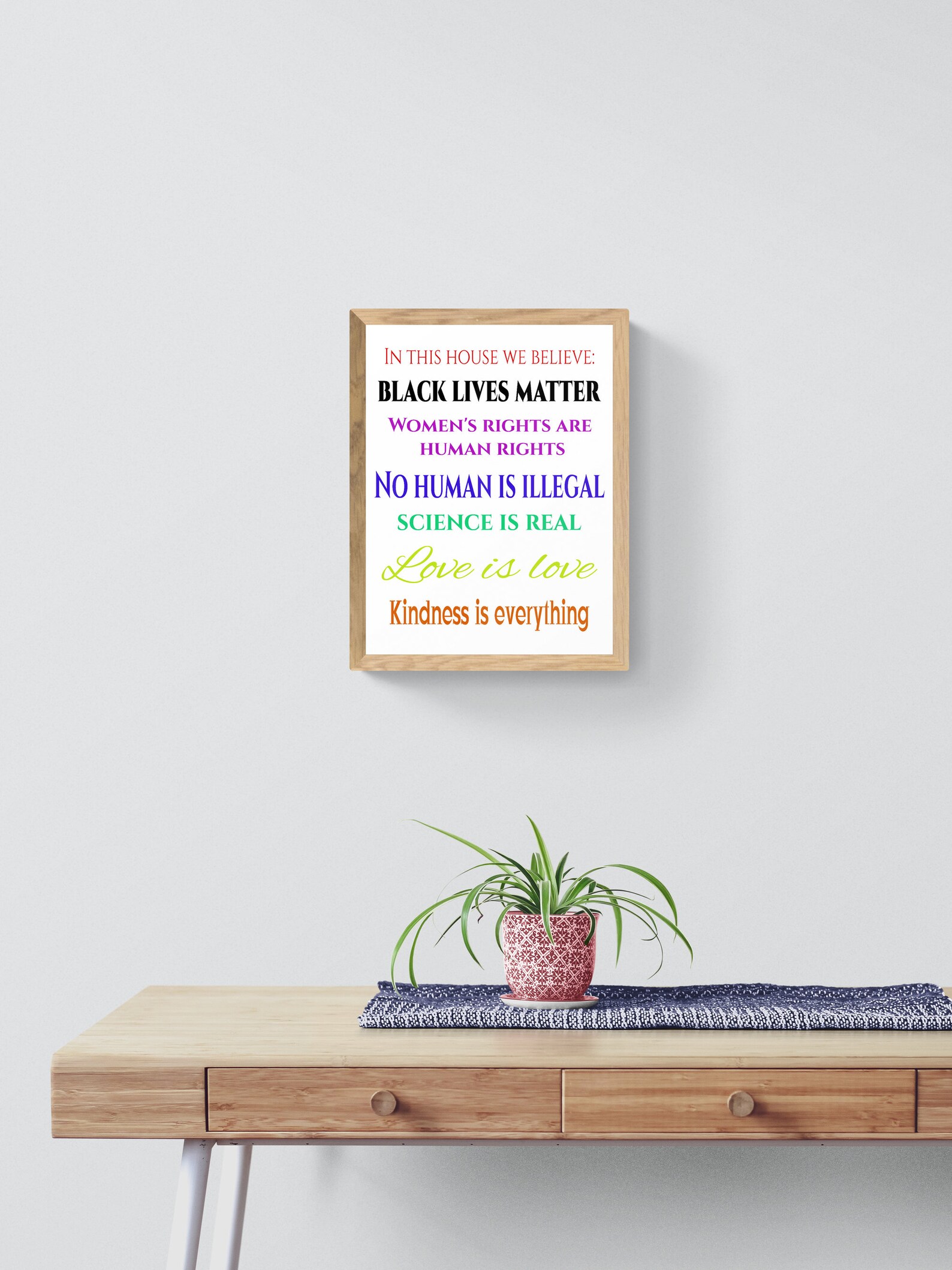 In This House We Believe Sign, Instant Download JPG File, Wall Art ...