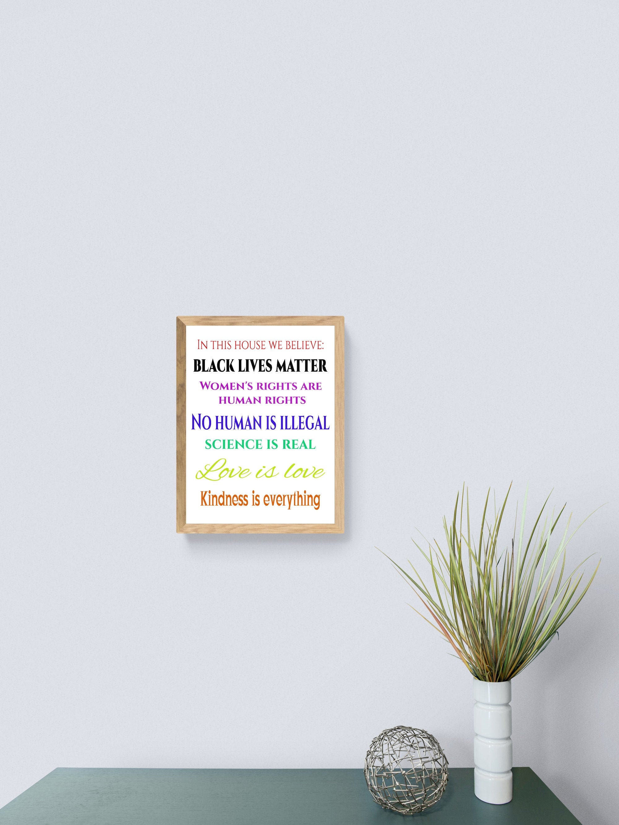 In This House We Believe Sign, Instant Download JPG File, Wall Art ...