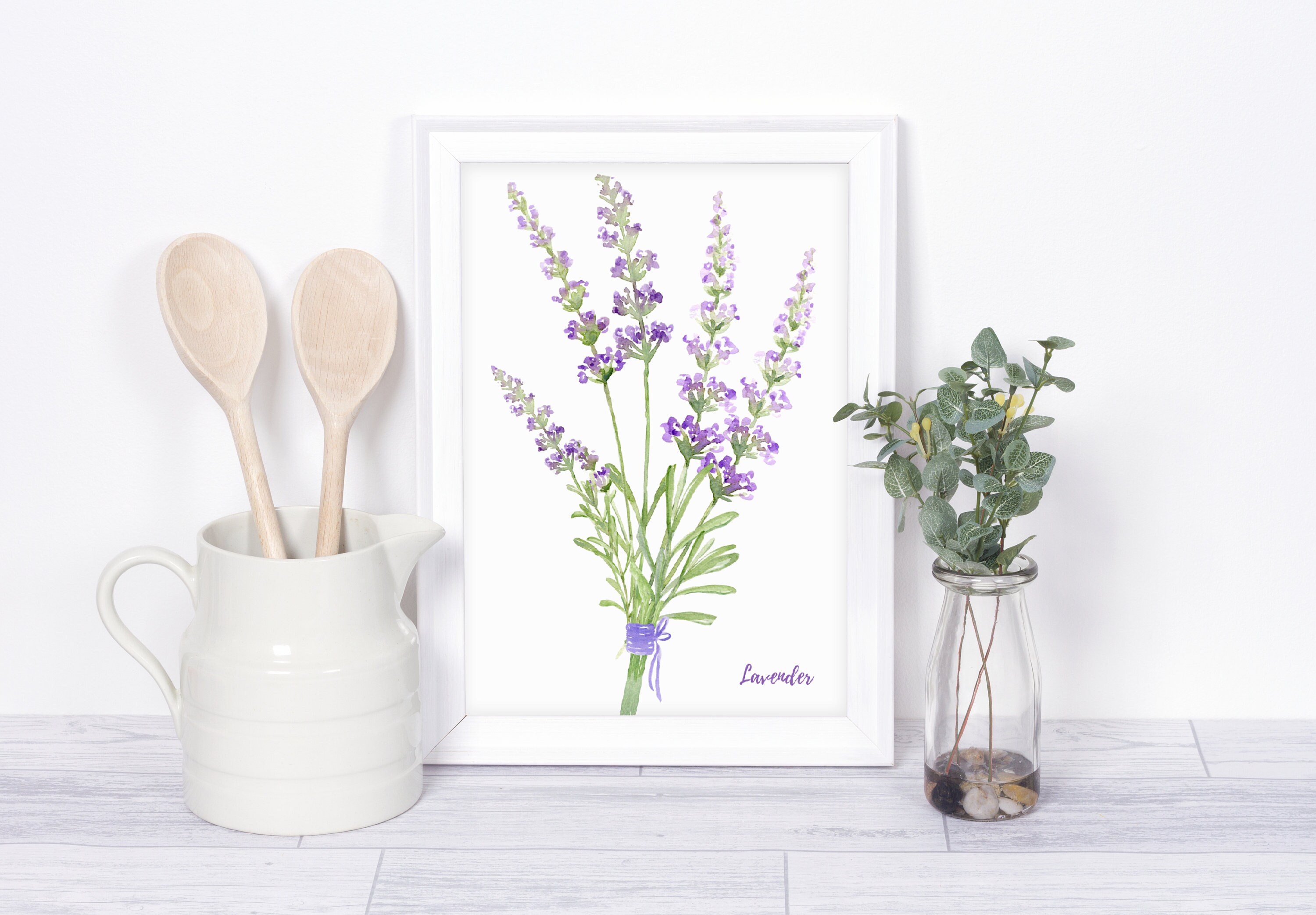 Kitchen Wall Decor. Instant Download JPG File. Lavender Unframed Poster ...