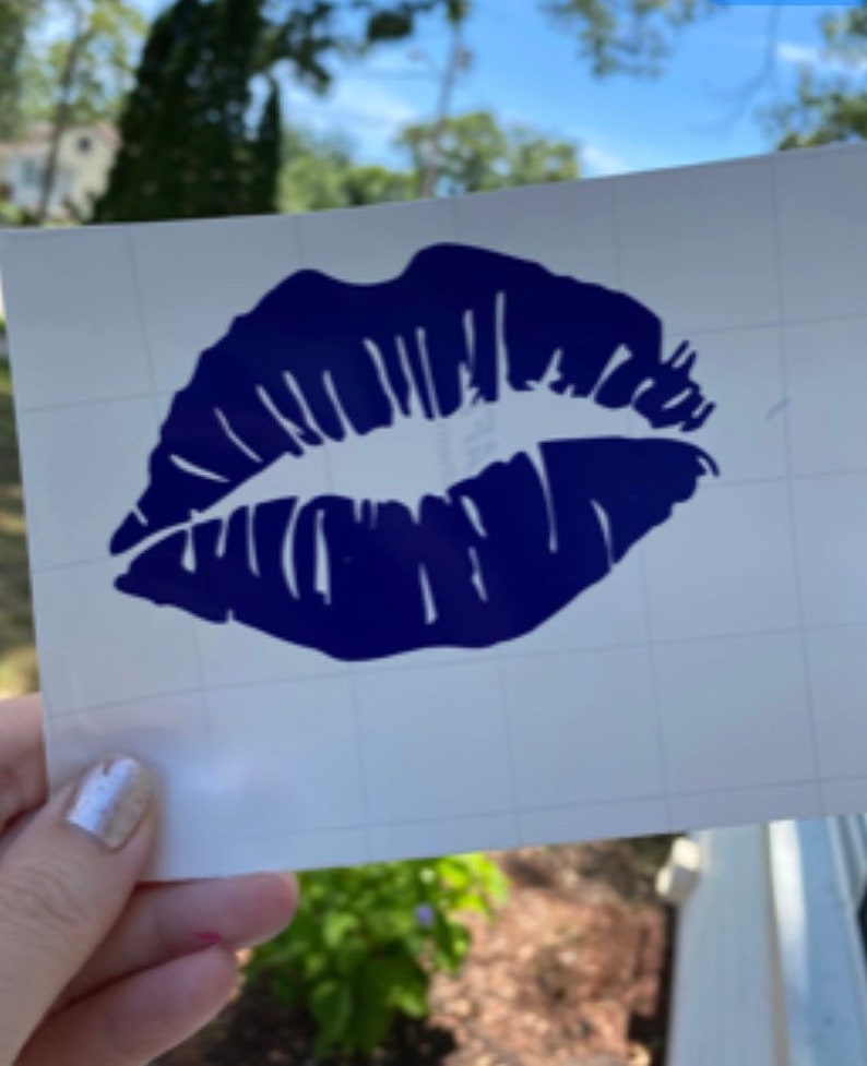 Kiss/ Lips Decal | Waterproof Weatherproof Multiple Colors & Sizes - Etsy