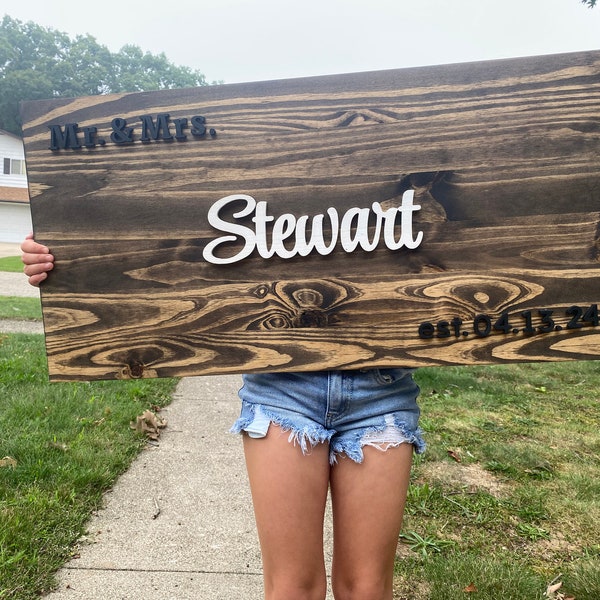 Painted Wedding Sign - Etsy