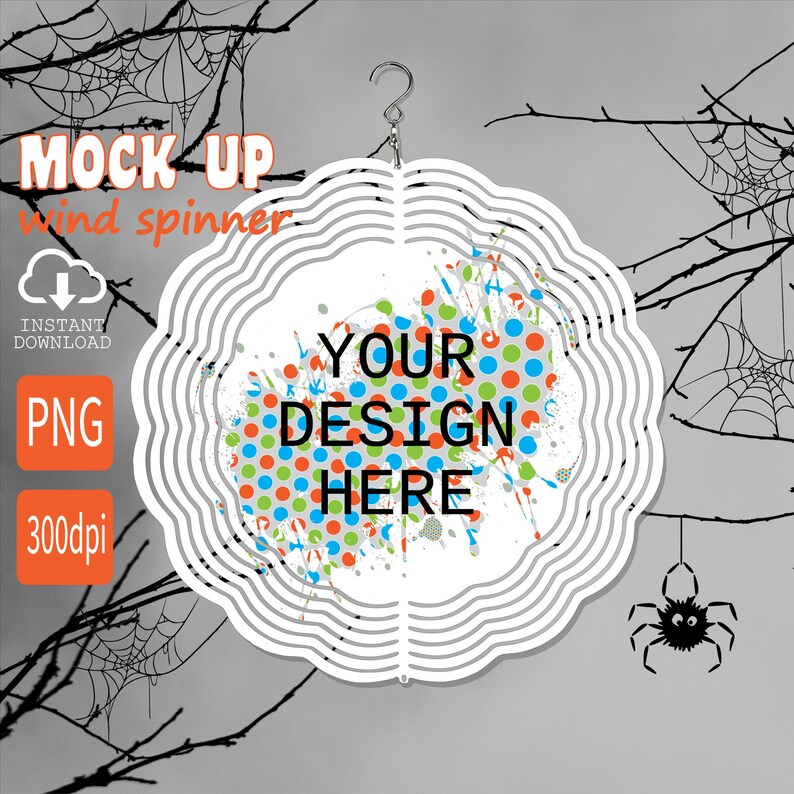 Wind Spinner Template Mockup Halloween Wind Spinner Digital Etsy UK Wind Spinner Template Mockup Halloween Wind Spinner Digital Etsy UK