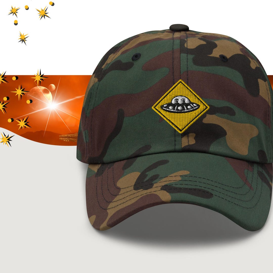 Alien UFO Trucker Hat: Embroidered Area 51 Sign - Etsy
