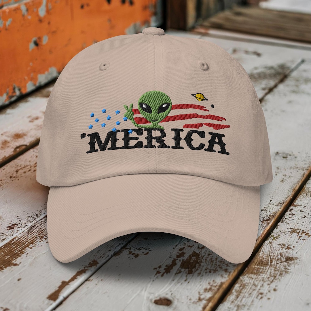 Alien UFO Hat, Merica Hat, Alien Obsessed Gift, July 4th, Area 51 ...