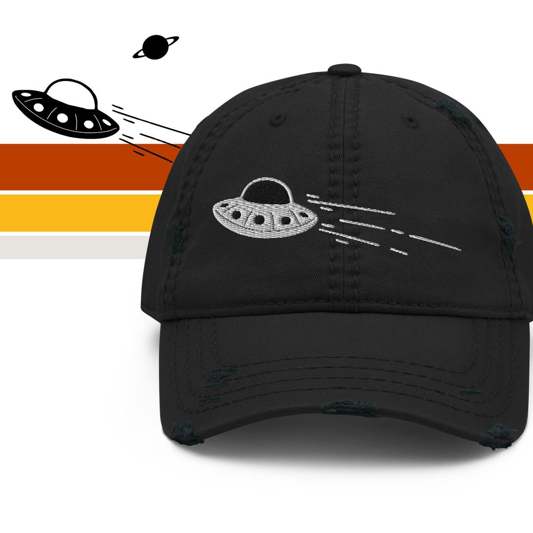 Alien 51 UFO Hat, Ufologist Alien Hat, Alien Obsessed Gift, Flying ...