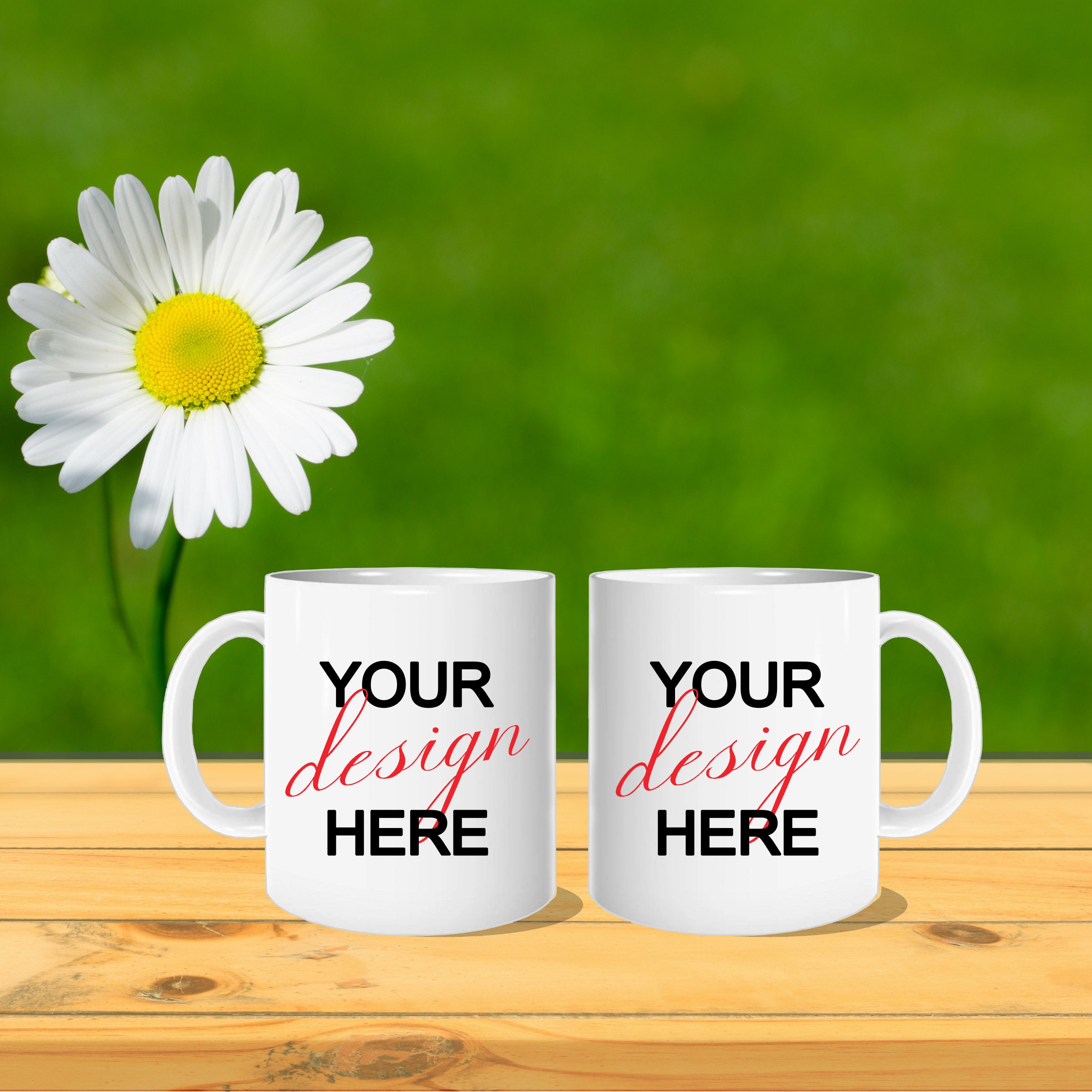11oz Coffee Mug Overlay Template For Full Sublimation mugs Neutral ...