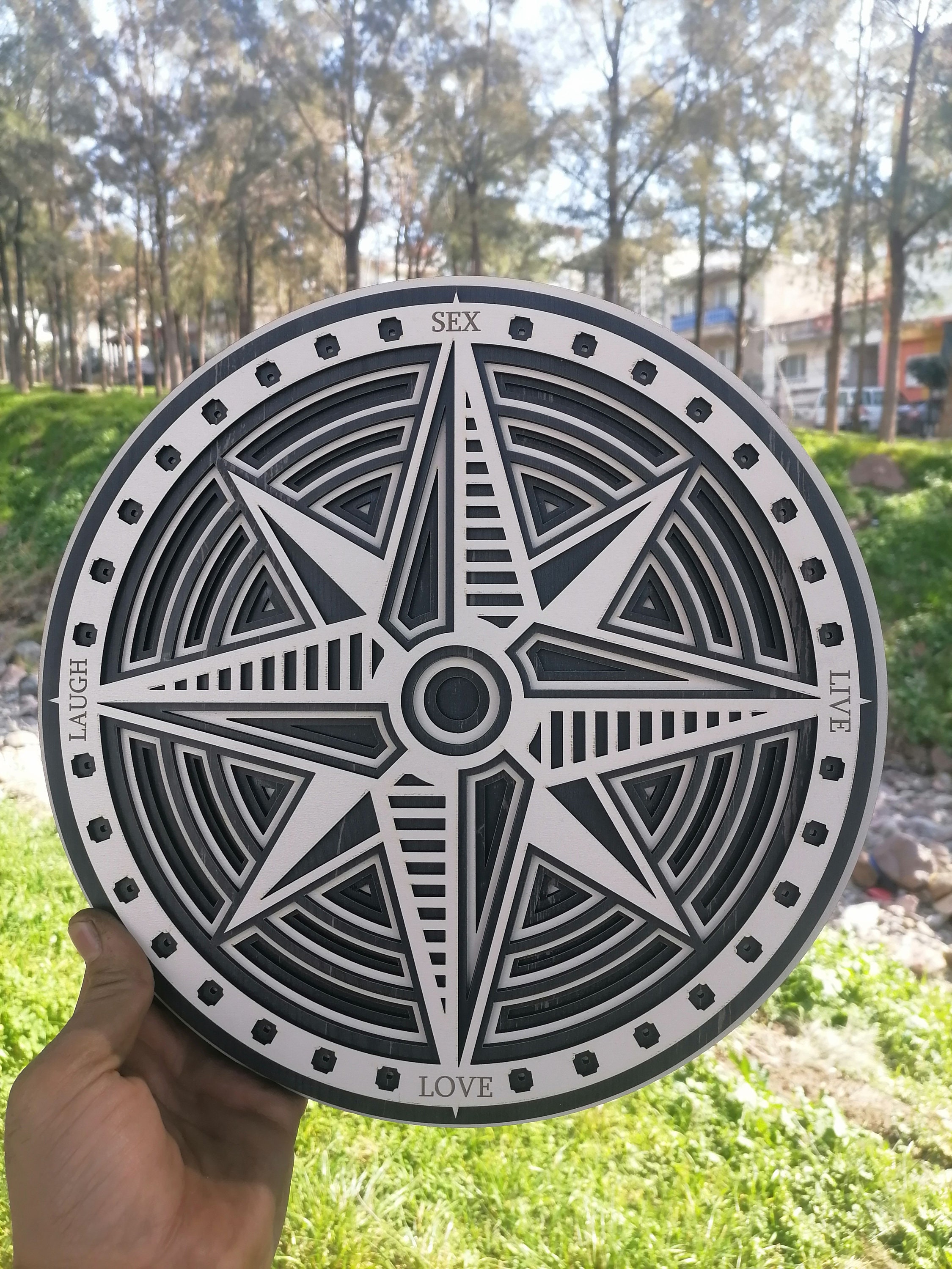 Compass Svg, Digital Cut File, Multi Layer Compass, Laser Cut File - Etsy