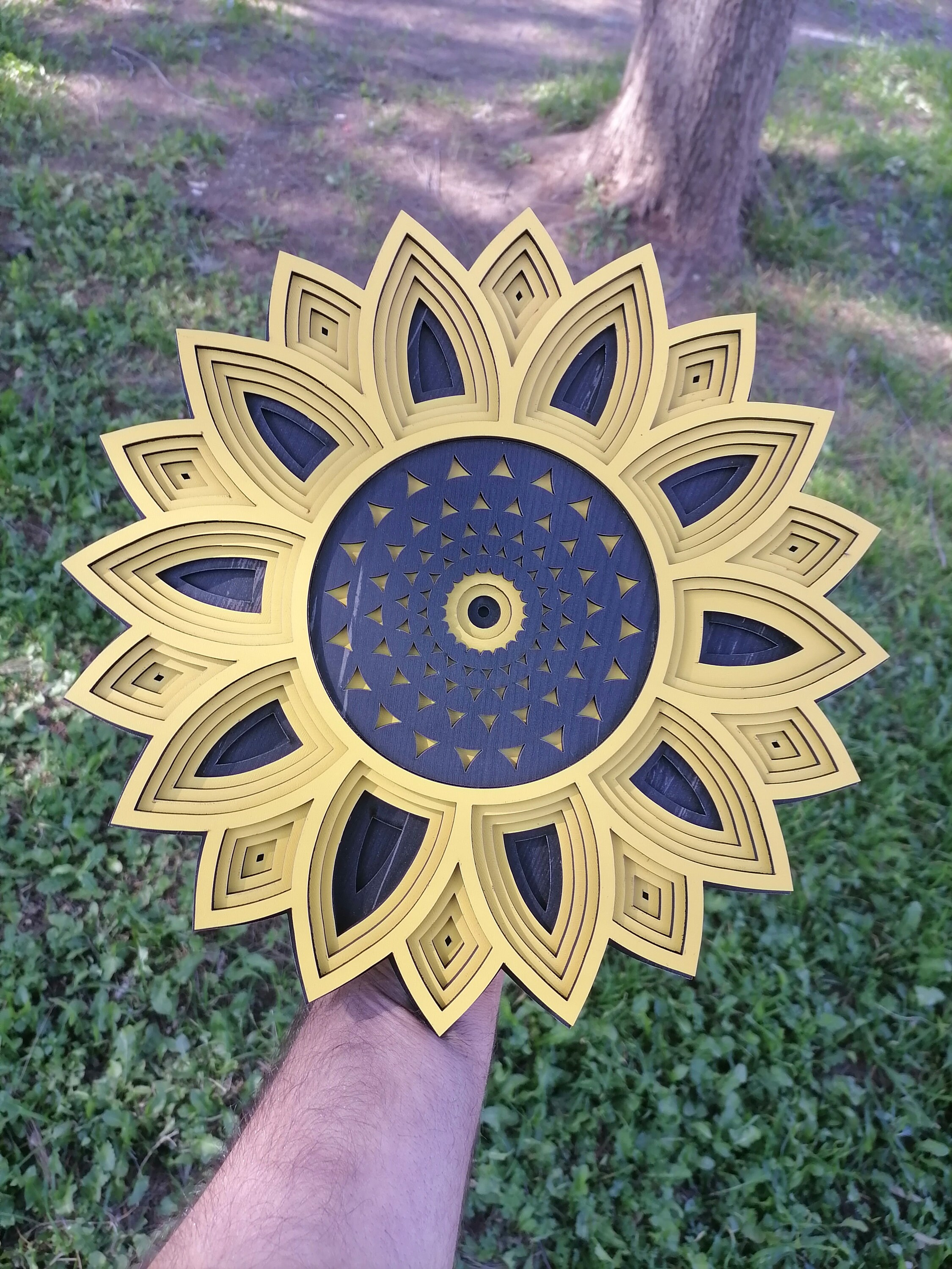 Sun Flower Svg, Multi Layer Svg, Sun Flower Layered, Sun Flower Cut ...