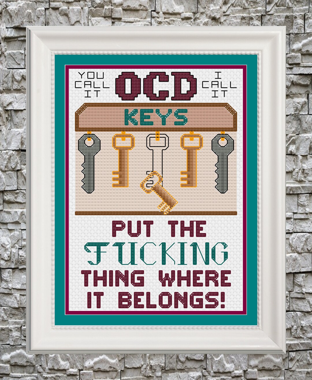 OCD Cross Stitch Pattern - Etsy