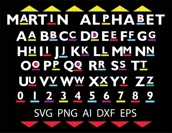 African American Martin Font Svg TV Show Design SVG File for | Etsy Canada