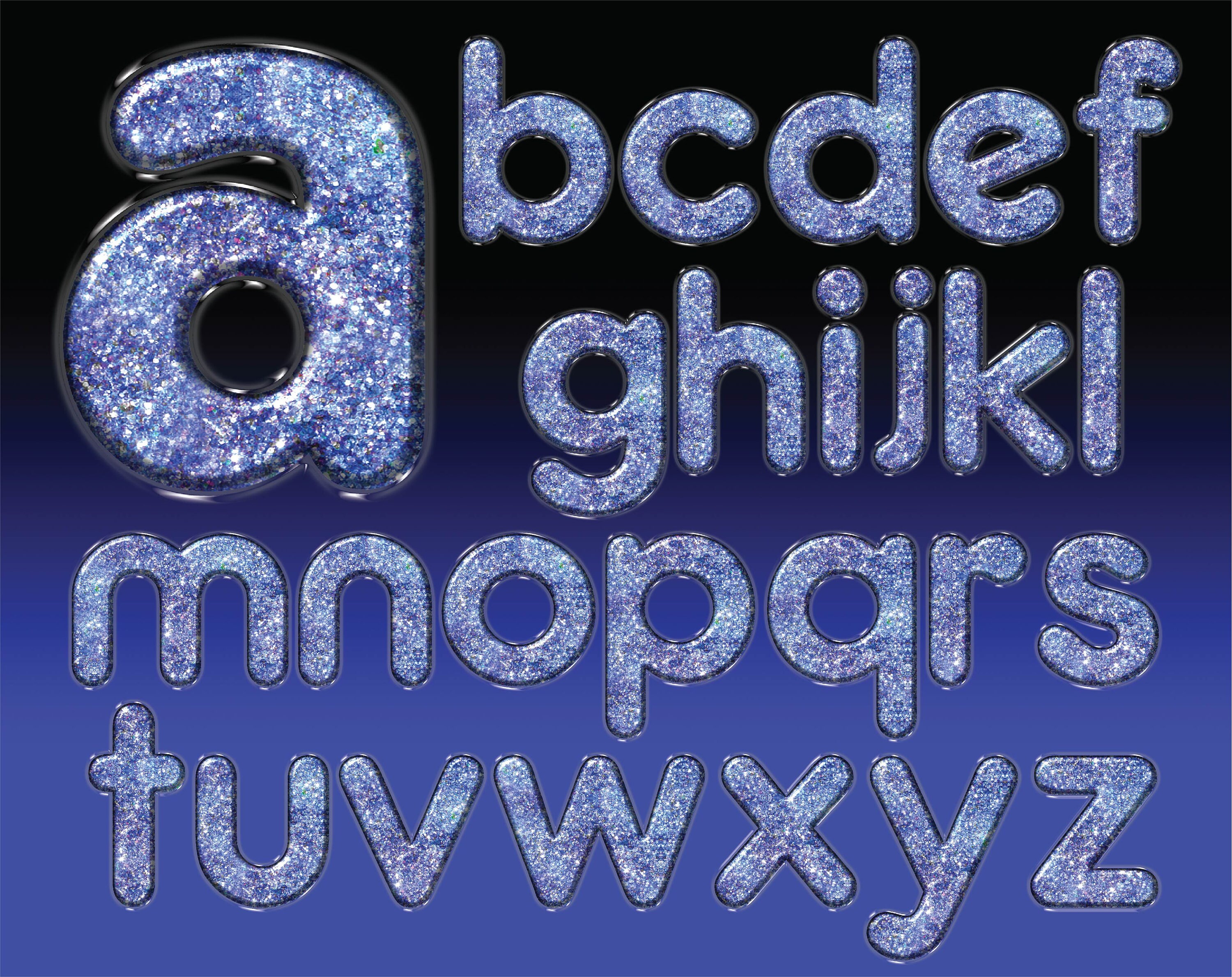 Glitter Font Png, Sparkle Font Png, Glitter Letters Font, Glitter ...
