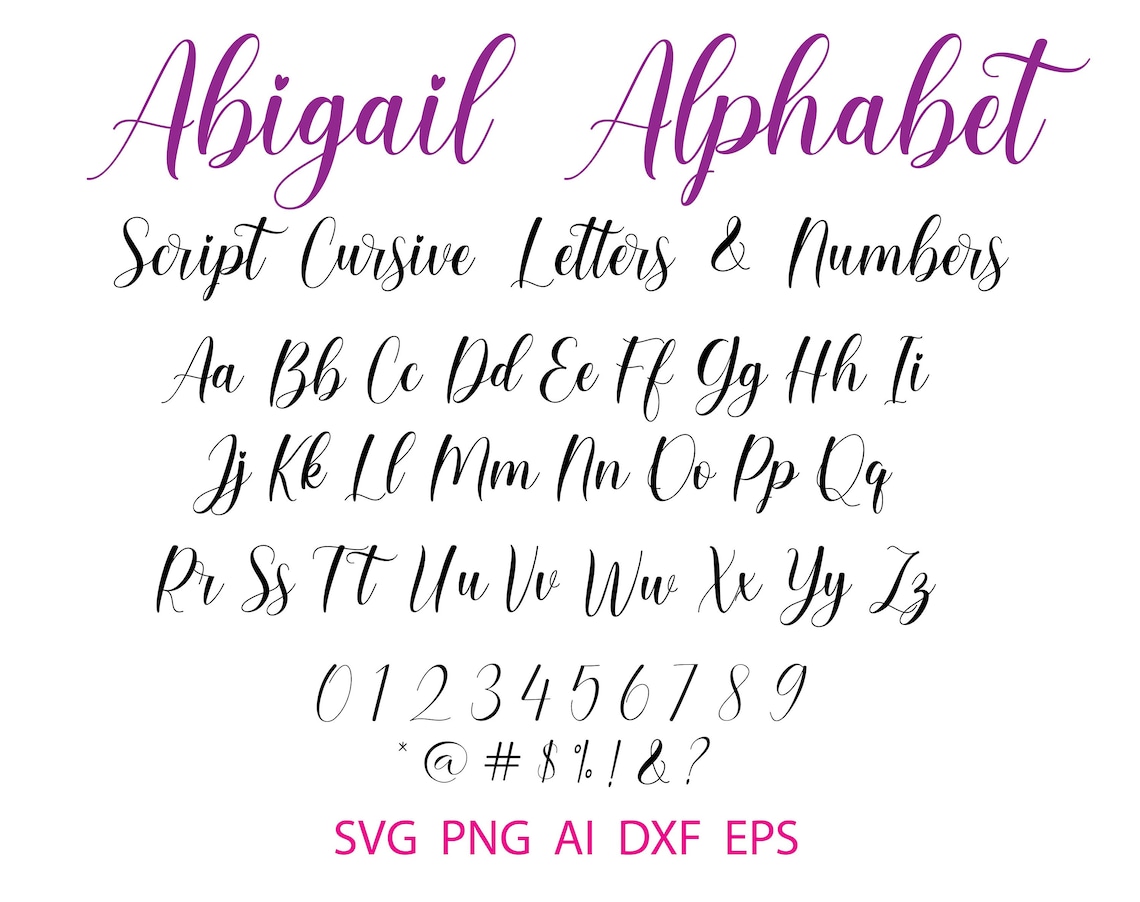 Script Font Svg, Cursive Font Svg, Wedding Font Svg, Cursive Letters ...