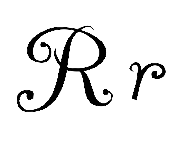 Cursive Font Cursive Letterscursive Writing Fontscursive Etsy Canada