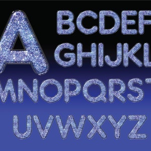 Glitter Font Png, Sparkle Font Png, Glitter Letters Font, Glitter ...