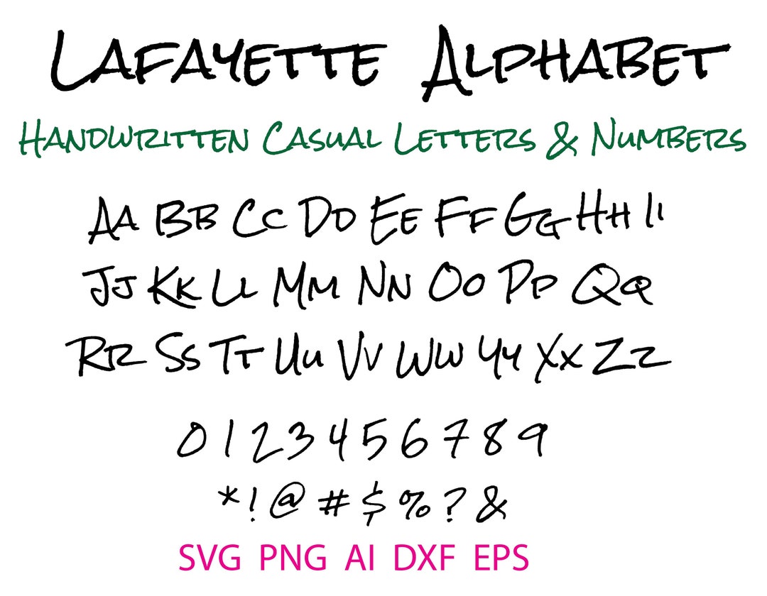 Handwritten Font Svg Handwriting Font Svg Handwritten Font - Etsy